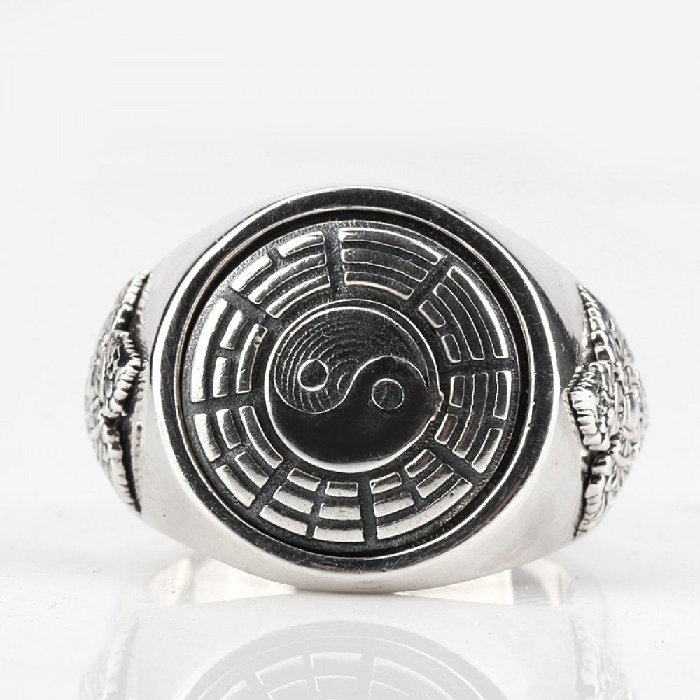 925 sterling silver ring for men - Yin And Yang symbole | EnvyHer ...
